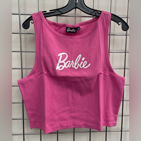 Barbie | Tops | Rare Barbie Cropped Tank Top 2xl | Poshmark